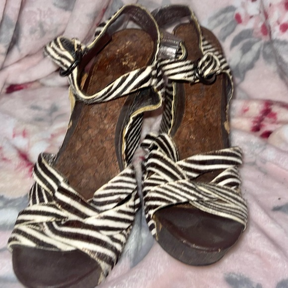 Shoes | Zebra Print Wedges | Poshmark